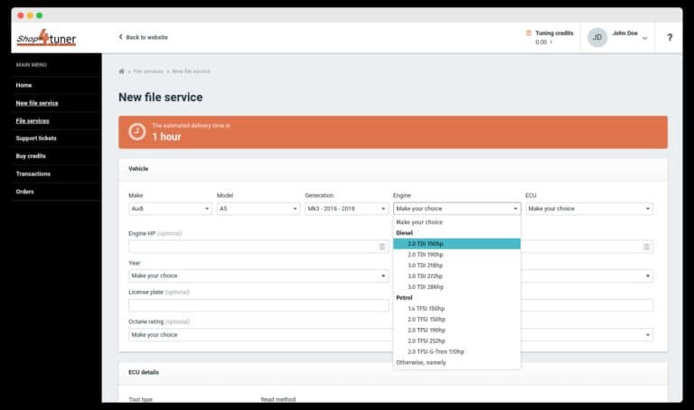 Chiptuning File service - Shop4Tuner